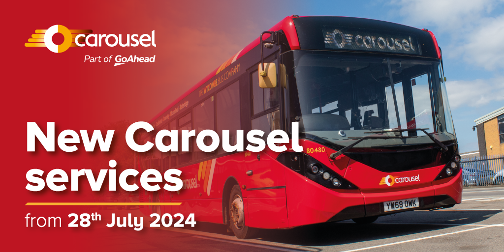 New Carousel Buses services from 28th July 2024 - Carousel Buses